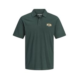 Jack & Jones PlusSize Poloshirt "JJAERO POLO SS PLS", Herren, Gr. 4XL, scarab, Jersey, Obermaterial: 100% Baumwolle, JACK & JONES PLUSSIZE, bedruckt, regular fit normal, ohne Ausschnitt, Shirts, Baumwolle, regular fit