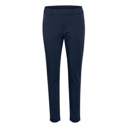 Stoffhose Kaffe "Freizeithose KAlea", Damen, Gr. 32, N-Gr, blau (midnight marine), Obermaterial: 38% Polyester PES. 30% Baumwolle CO. 30% Viskose CV. 2% Elasthan EL., Hosen Stoffhose