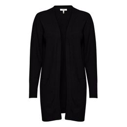 Strickjacke B.Young "Langarm BYNONINA", Damen, Gr. M, schwarz, Obermaterial: 50% Viskose CV. 27% Polyamid PA. 23% Polyester PES., Strickjacken Strickjacke
