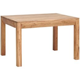 P & B Esstisch Massivholz, Akazie, Holz, Akazie, vollmassiv, Holz, rechteckig, eckig, 90x76x120 cm, ausziehbar, Esszimmer, Tische, Esstische, Esstische ausziehbar
