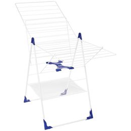 Leifheit Standtrockner Classic 250 Flex, Blau, Wei&szlig;, Metall, Kunststoff, 61x94x151 cm, klappbar, platzsparend, Haushaltsreinigung, W&auml;schepflege, W&auml;schest&auml;nder