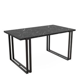 TISCH ausziehbar aus MDF, Schwarz