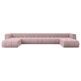 WOHNLANDSCHAFT modulares Sofa Joren-U3 - 501x177x70 cm Rosa