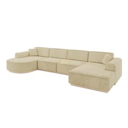 WOHNLANDSCHAFT ARRIO-U2 303x171x83 cm Taupe
