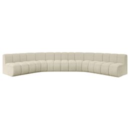 WOHNLANDSCHAFT modulares Sofa Montra-U1 - 490x174x70 cm Beige