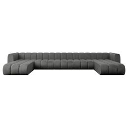 WOHNLANDSCHAFT modulares Sofa Joren-U3 - 501x177x70 cm Dunkelgrau