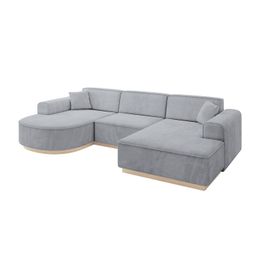 WOHNLANDSCHAFT ARRIO-U1 303x171x83 cm Titanfarben