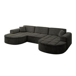 WOHNLANDSCHAFT TARO-U1 - 303x171x79,5 cm Schwarz