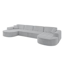 WOHNLANDSCHAFT TARO-U2 - 388x171x79,5 cm Grau