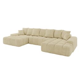 WOHNLANDSCHAFT ENSI-U - 353x164x69 cm Taupe
