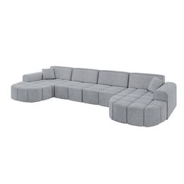 WOHNLANDSCHAFT LIVO-U2 - 400x173x79,5 cm Grau