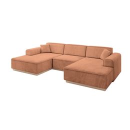 WOHNLANDSCHAFT IREA-U1 - 303x171x83 cm Koralle