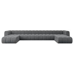 WOHNLANDSCHAFT modulares Sofa Joren-U3 - 501x177x70 cm Dunkelgrau