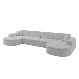 WOHNLANDSCHAFT TARO-U2 - 388x171x79,5 cm Hellgrau