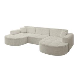 WOHNLANDSCHAFT TARO-U1 - 303x171x79,5 cm Creme