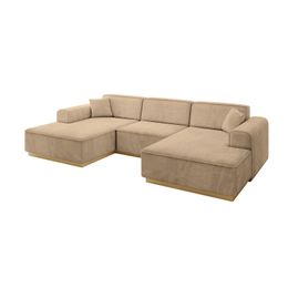 WOHNLANDSCHAFT IREA-U1-v2 - 303x171x83 cm Beige