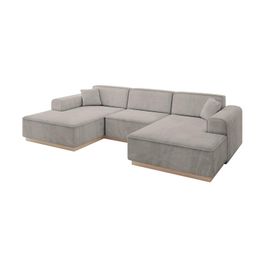 WOHNLANDSCHAFT IREA-U1 - 303x171x83 cm Hellbraun