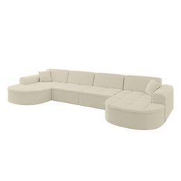 WOHNLANDSCHAFT TARO-U2 - 388x171x79,5 cm Beige