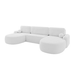 WOHNLANDSCHAFT mit Schlaffunktion und Bettkasten LIRA-U - 335x172x89 Wei&szlig;