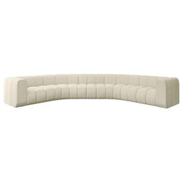 WOHNLANDSCHAFT modulares Sofa Lazro-U1 - 373x373x70 cm Beige