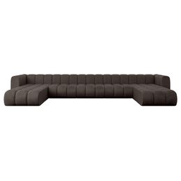 WOHNLANDSCHAFT modulares Sofa Joren-U3 - 501x177x70 cm Braun