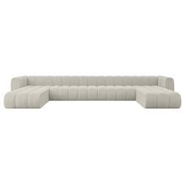 WOHNLANDSCHAFT modulares Sofa Joren-U3 - 501x177x70 cm Creme