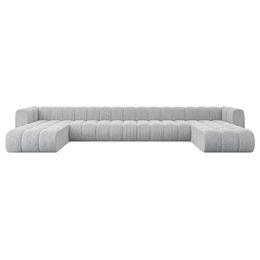 WOHNLANDSCHAFT modulares Sofa Joren-U3 - 501x177x70 cm Grau