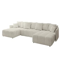 WOHNLANDSCHAFT LONLI-U 355x189x68 Creme Cord
