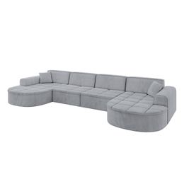 WOHNLANDSCHAFT TARO-U2 - 388x171x79,5 cm Grau