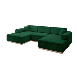 WOHNLANDSCHAFT IREA-U1 - 303x171x83 cm Gr&uuml;n