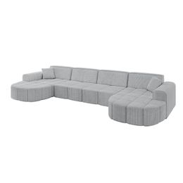 WOHNLANDSCHAFT LIVO-U2 - 400x173x79,5 cm Grau