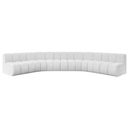 WOHNLANDSCHAFT modulares Sofa Montra-U1 - 490x174x70 cm Wei&szlig;