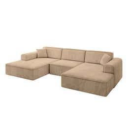 WOHNLANDSCHAFT IREA-U1-v3 - 303x171x79 cm Beige