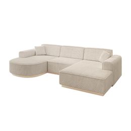 WOHNLANDSCHAFT ARRIO-U1 303x171x83 cm Beige