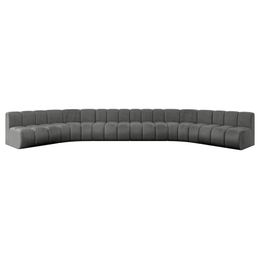 WOHNLANDSCHAFT modulares Sofa Montra-U2 - 581x174x70 cm Dunkelgrau