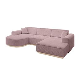 WOHNLANDSCHAFT ARRIO-U1 303x171x83 cm Rosa