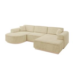 WOHNLANDSCHAFT ARRIO-U1 303x171x83 cm Taupe