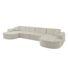 WOHNLANDSCHAFT TARO-U2 - 388x171x79,5 cm Creme