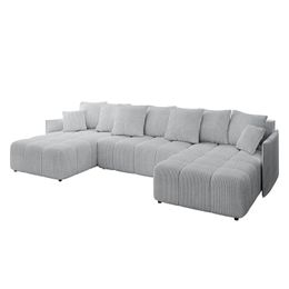 WOHNLANDSCHAFT LONLI-U 355x189x68 Grau Cord
