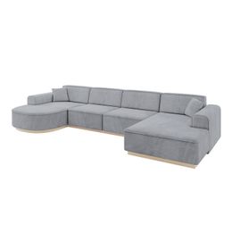 WOHNLANDSCHAFT ARRIO-U2 303x171x83 cm Titanfarben