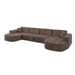 WOHNLANDSCHAFT LIVO-U2 - 400x173x79,5 cm Braun