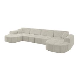 WOHNLANDSCHAFT LIVO-U2 - 400x173x79,5 cm Creme
