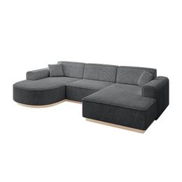 WOHNLANDSCHAFT ARRIO-U1 303x171x83 cm Dunkelgrau
