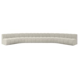 WOHNLANDSCHAFT modulares Sofa Montra-U2 - 581x174x70 cm Creme