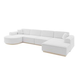 WOHNLANDSCHAFT ARRIO-U2 303x171x83 cm Wei&szlig;