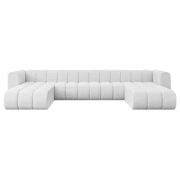 WOHNLANDSCHAFT modulares Sofa Joren-U2 - 410x177x70 cm Wei&szlig;