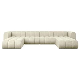 WOHNLANDSCHAFT modulares Sofa Joren-U2 - 410x177x70 cm Beige