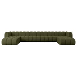 WOHNLANDSCHAFT modulares Sofa Joren-U3 - 501x177x70 cm Gr&uuml;n