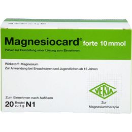 Verla-Pharm Arzneimittel GmbH & Co. KG Magnesiocard forte 10 mmol Plv.z.Her.e.Lsg.z.Einn. 20 St