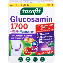 MCM KLOSTERFRAU Vertr. GmbH Taxofit Glucosamin 1700+MSM+Magnesium Sticks 20X4 g